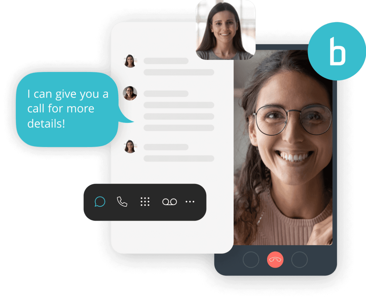 b-hive Communicator Phone Service App - Call, Text, & Video