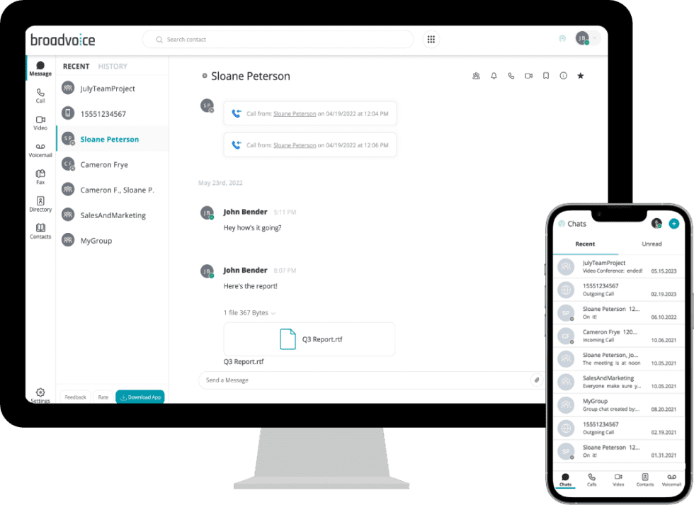 b-hive Communicator Phone Service App - Call, Text, & Video